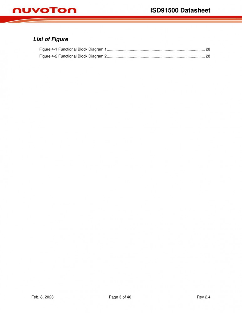 ISD91500 datasheet page 3
