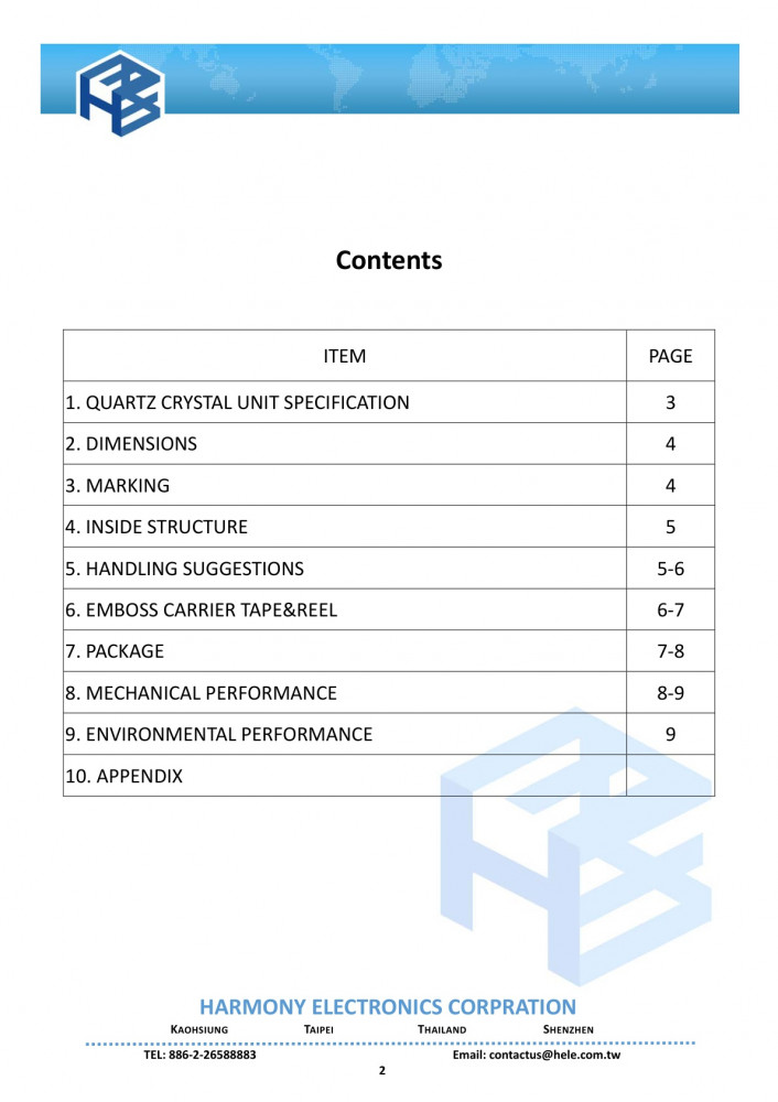 X1H016000FI1H-X datasheet page 3