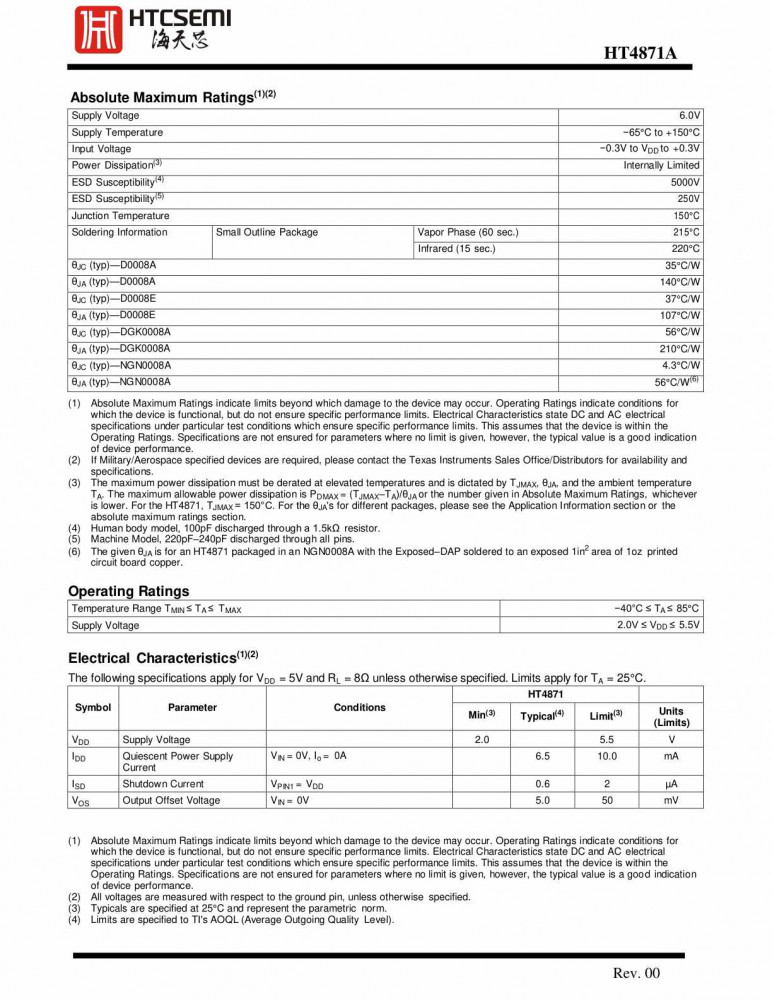 HT4871 technical document page 3