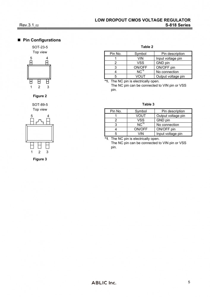 S-818 datasheet page 5