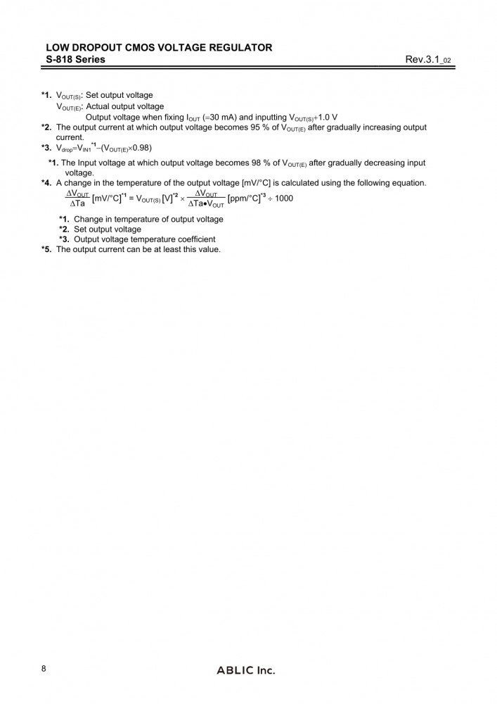 S-818 datasheet page 8