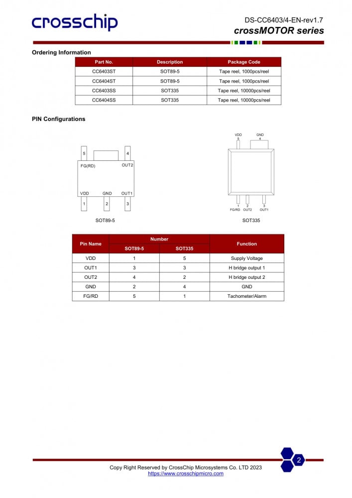 CC6403SS datasheet page 2