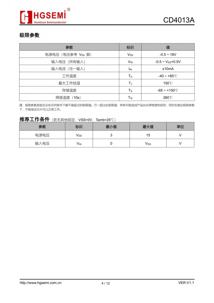 CD4013AMS/TR datasheet page 4