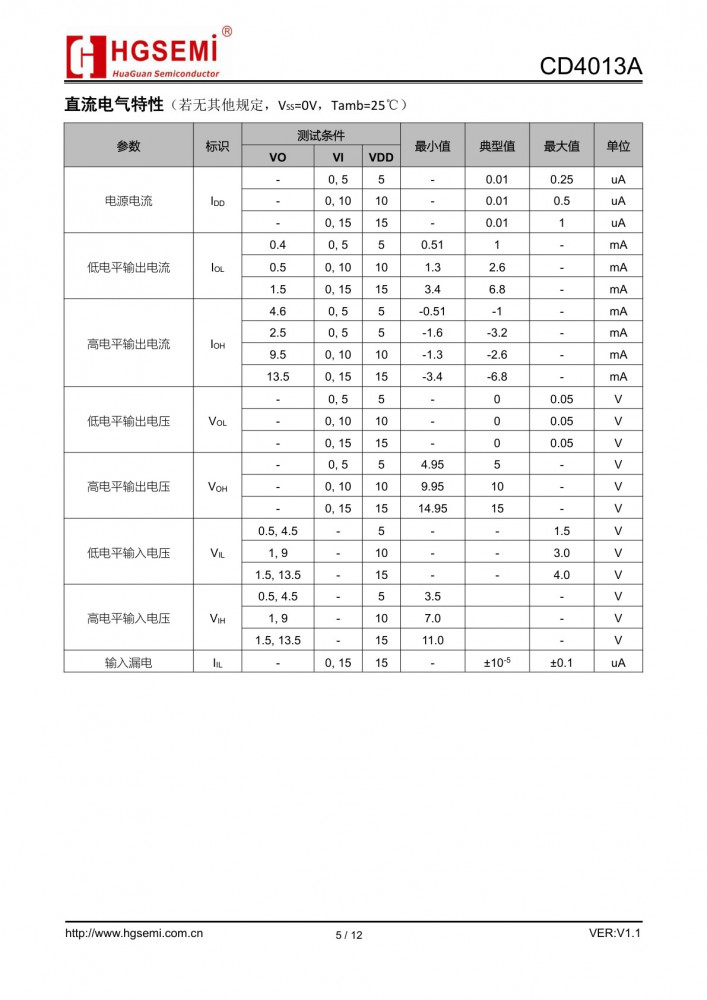 CD4013AMS/TR datasheet page 5