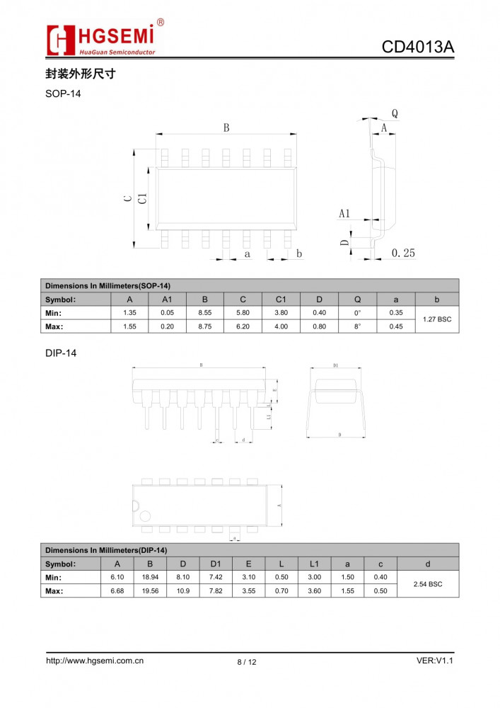 CD4013AMS/TR datasheet page 8
