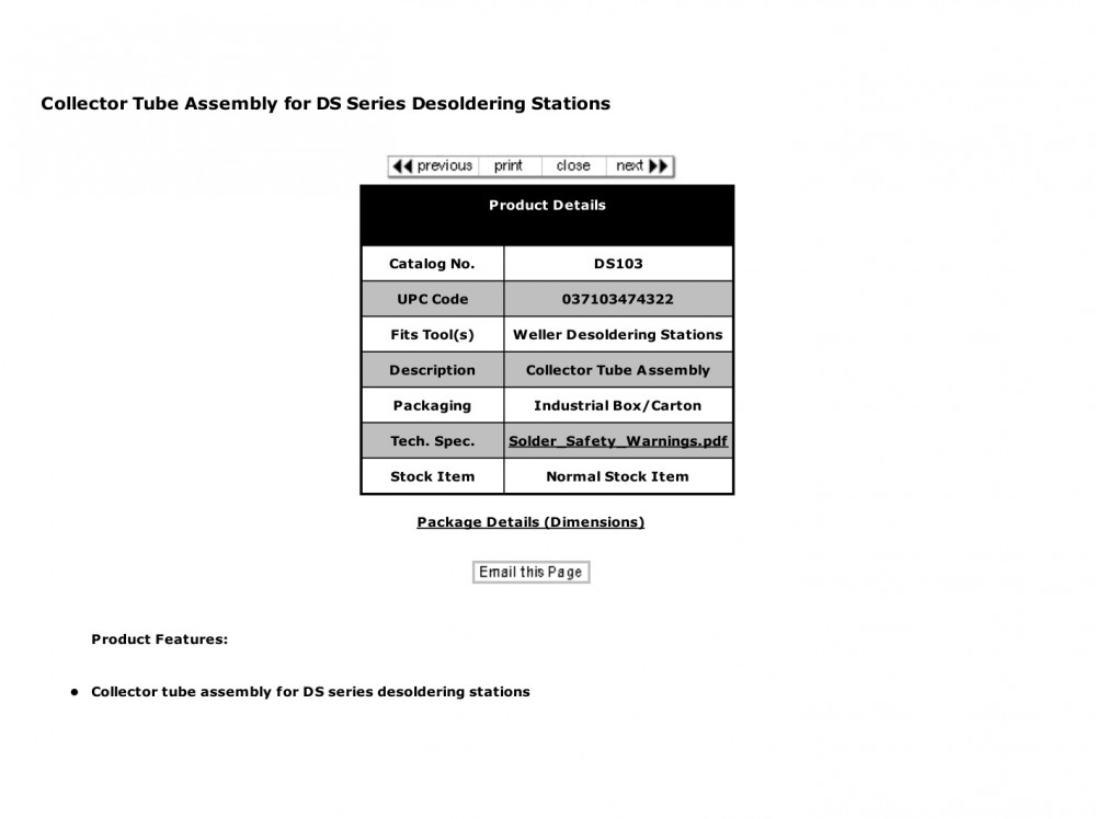 DS103 product document visual reference
