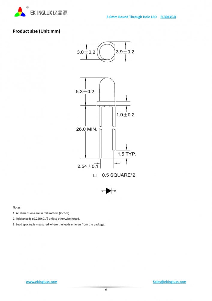EL304YGD datasheet page 6
