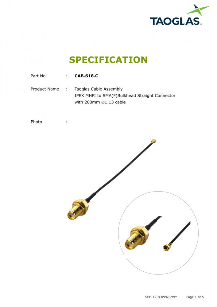 CAB.618C technical document page 1