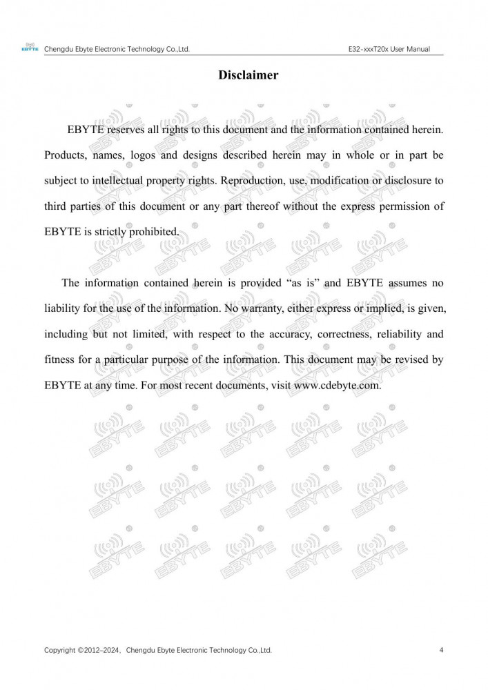 E32-433T20D documentation page 4