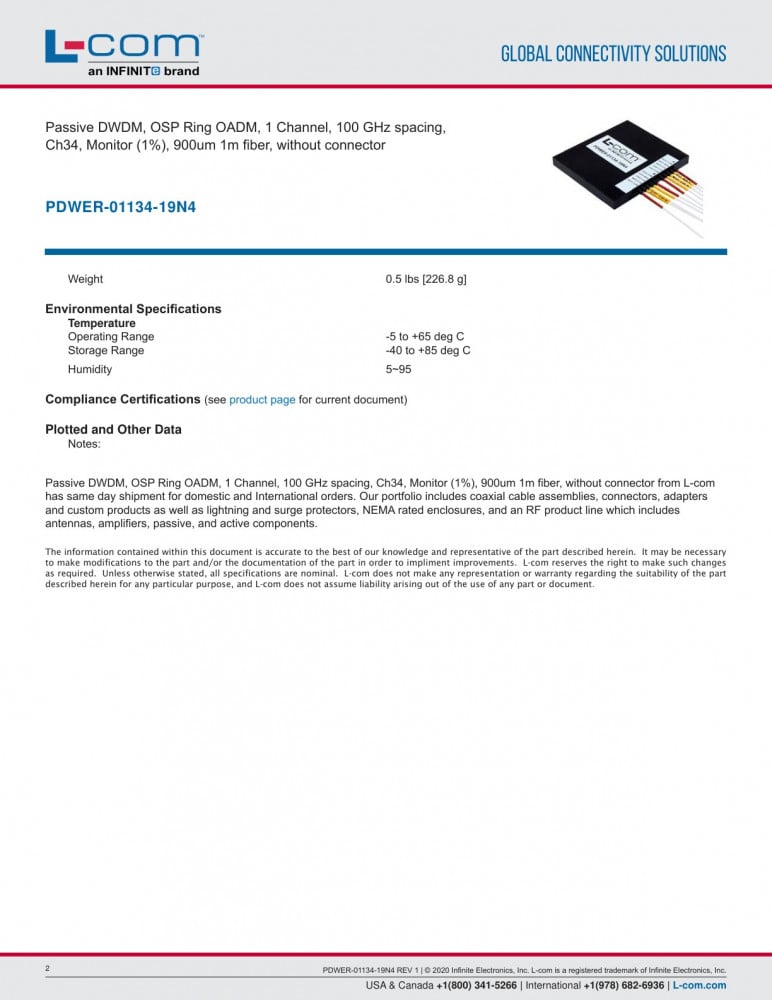 PDWER-01134-19N4 technical document page 2
