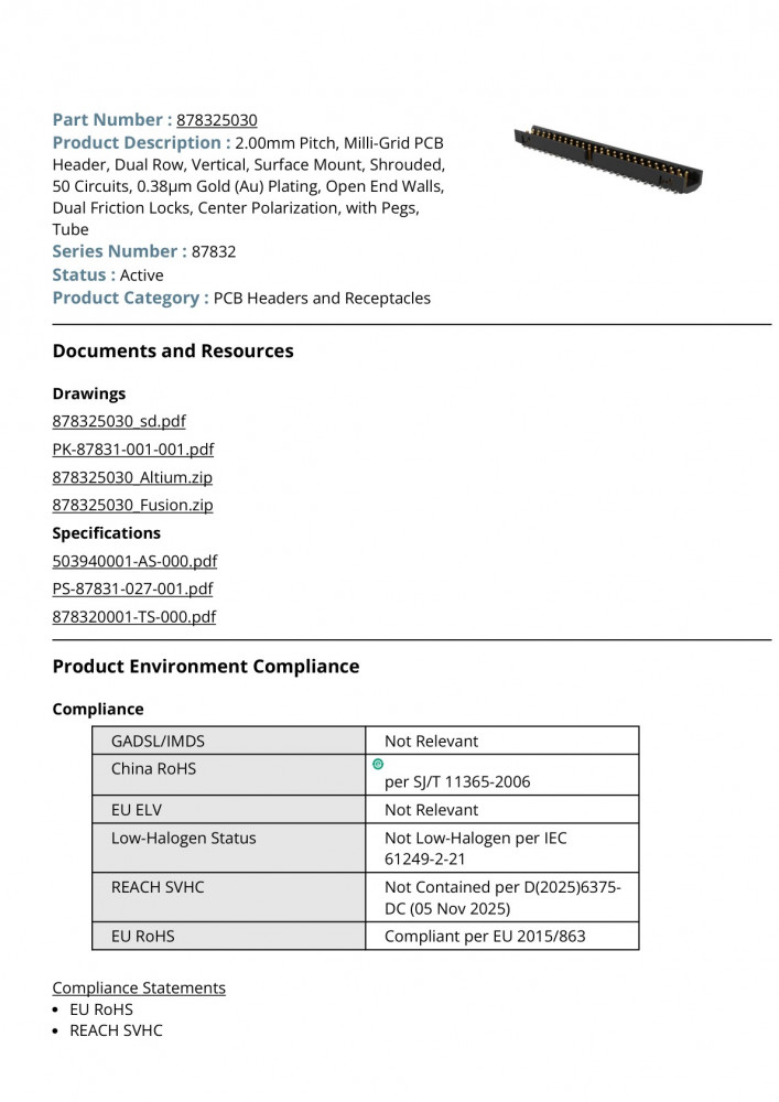 878325030 technical document page 1