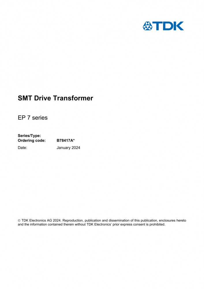 B78417A2371A003 technical document, page 1