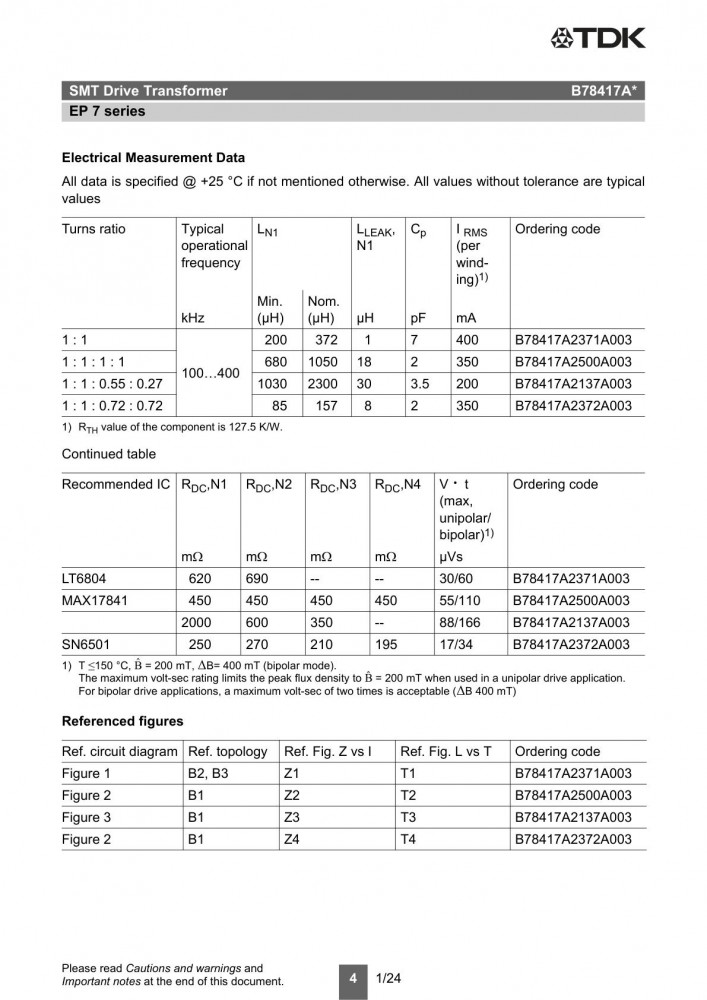 B78417A2371A003 technical document, page 4