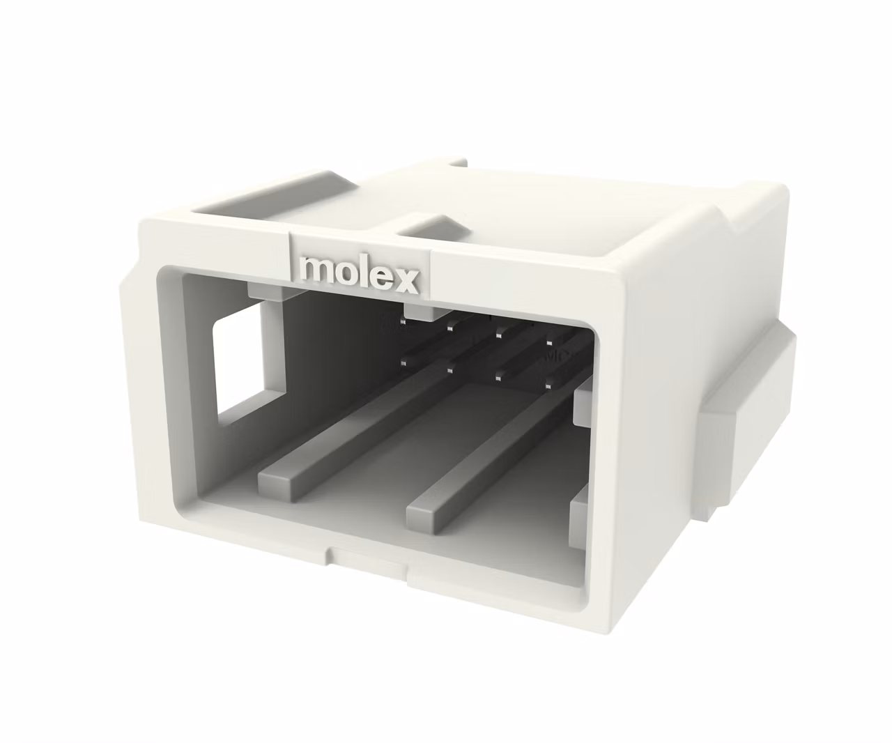 ConnTAK50 Header, Dual Row, Right-Angle, Surface Mount, 16 Circuits, Key D, Violet