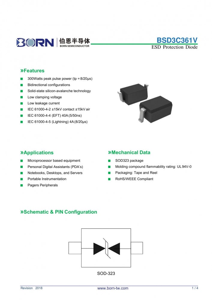 BSD3C361V datasheet page 1