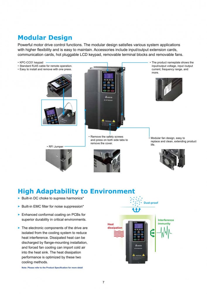 DELTA CP2000 documentation page 8