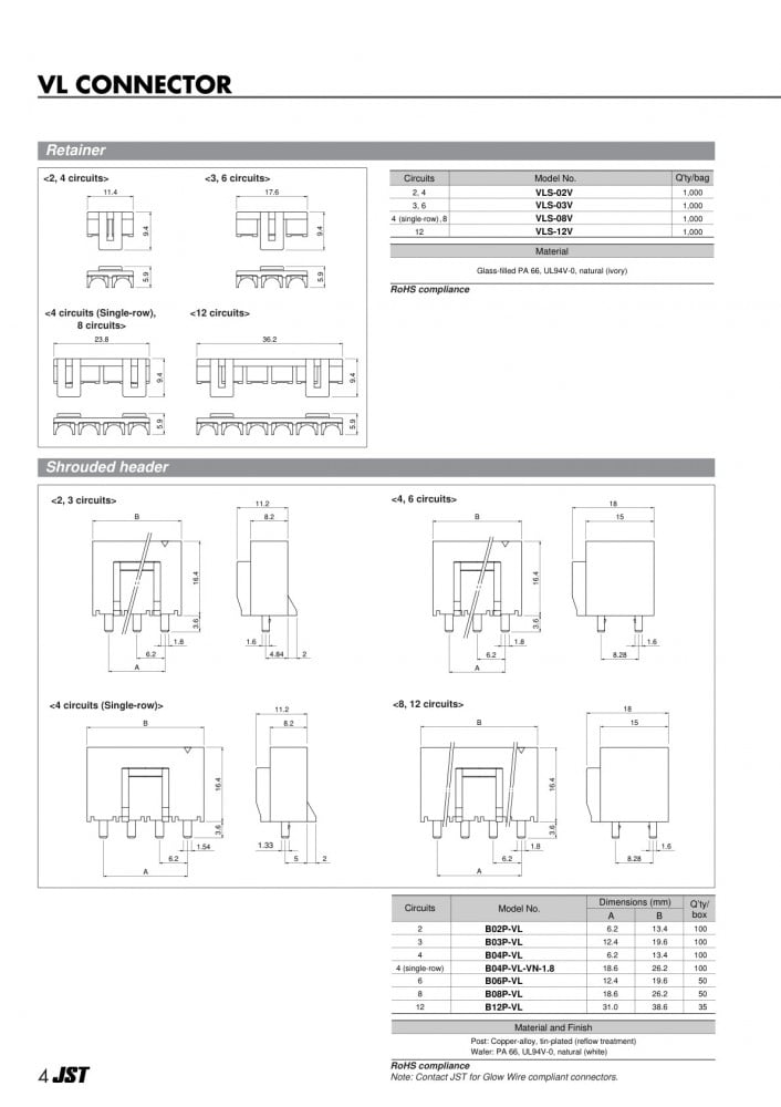 JST VL housing page