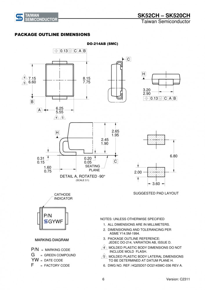 SK515CH datasheet page 6