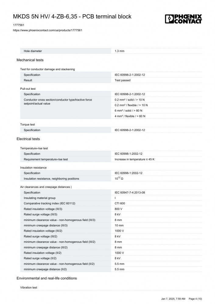 Phoenix Contact 1777561 technical document page 4