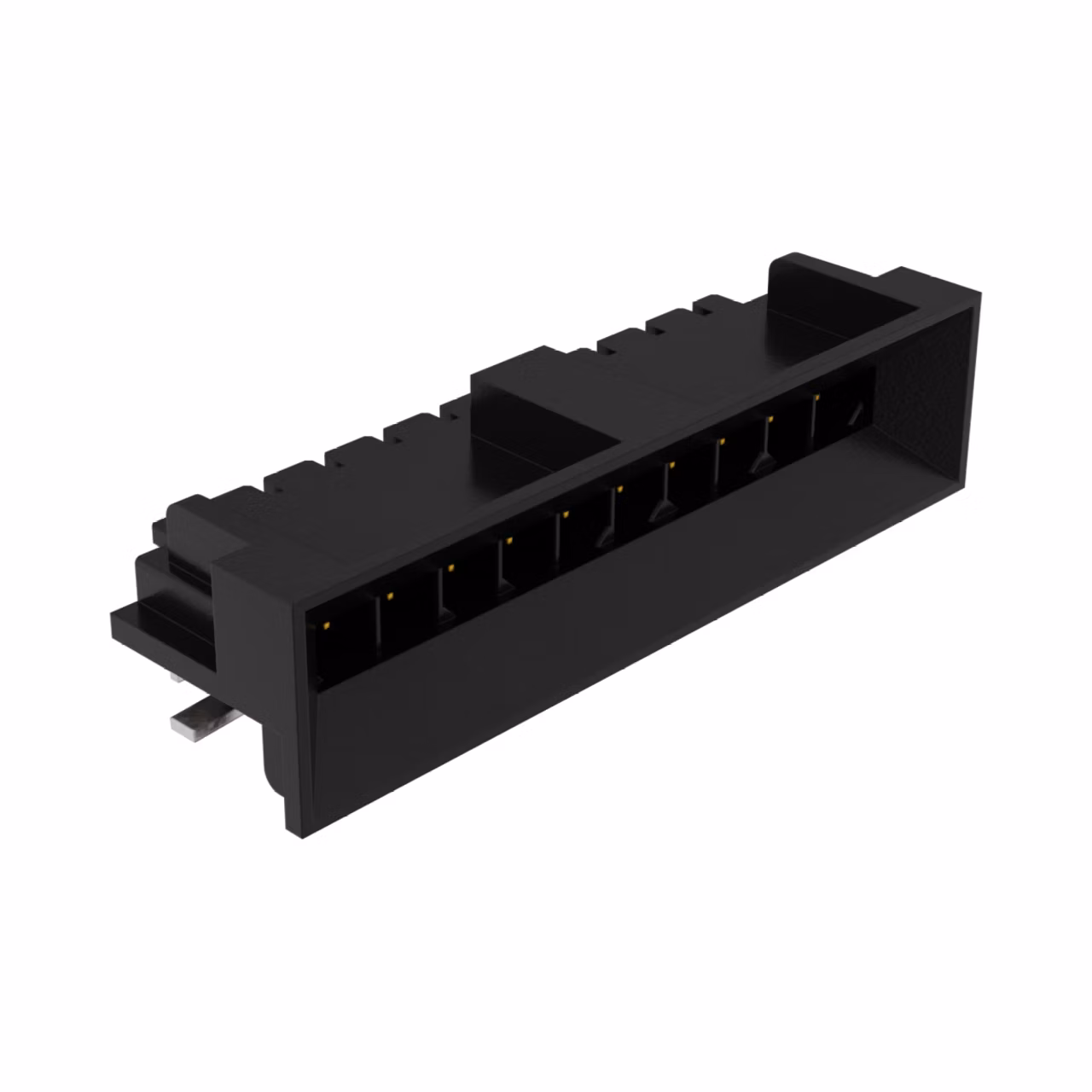 Micro-Fit BMI Header, Surface Mount, Single Row, Right-Angle, with Solder Tab, 0.38µm Gold (Au) Selective Plating, 4 Circuits, Tape and Reel