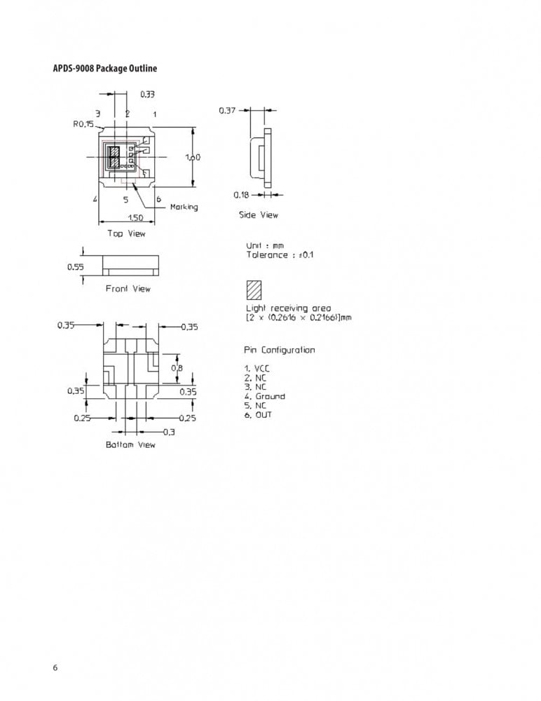 APDS-9008 datasheet page 6