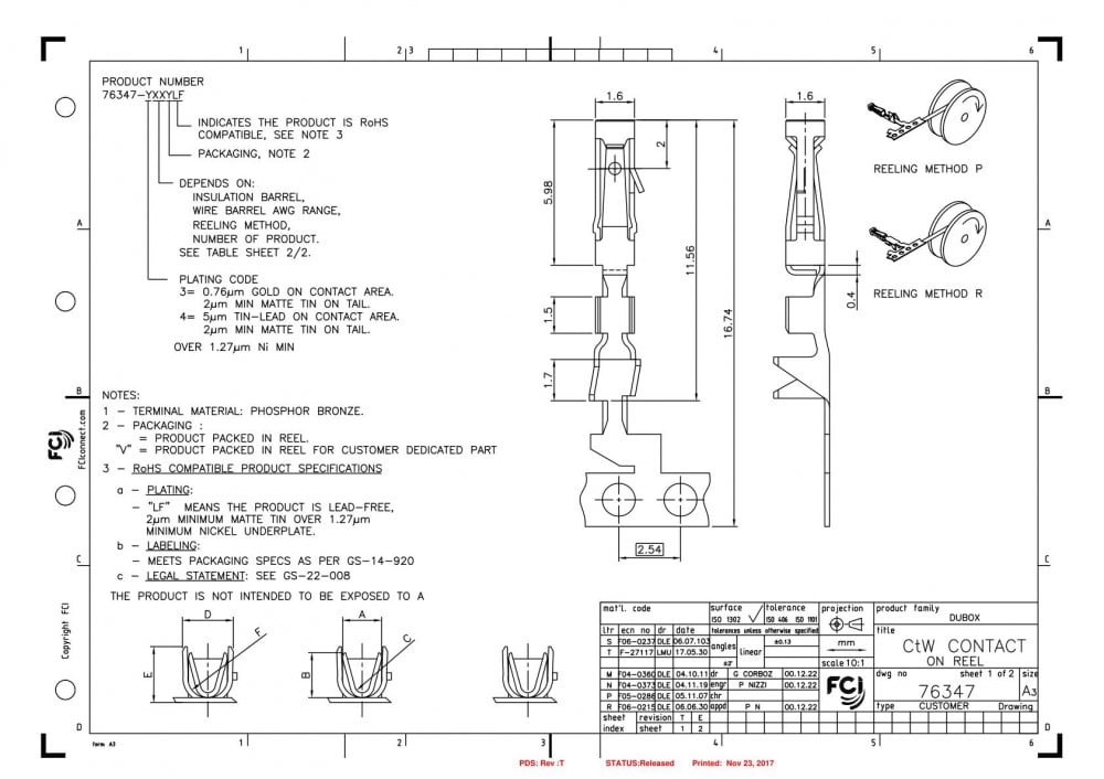 76347-DGC302LF technical drawing page 1