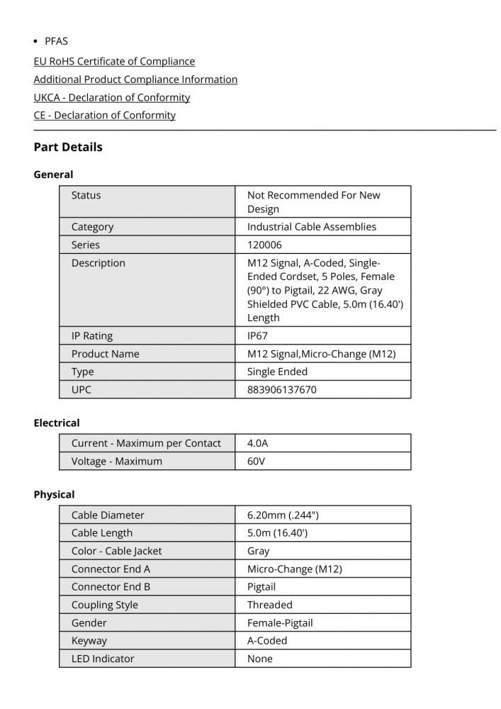 MOLEX product drawing page 2