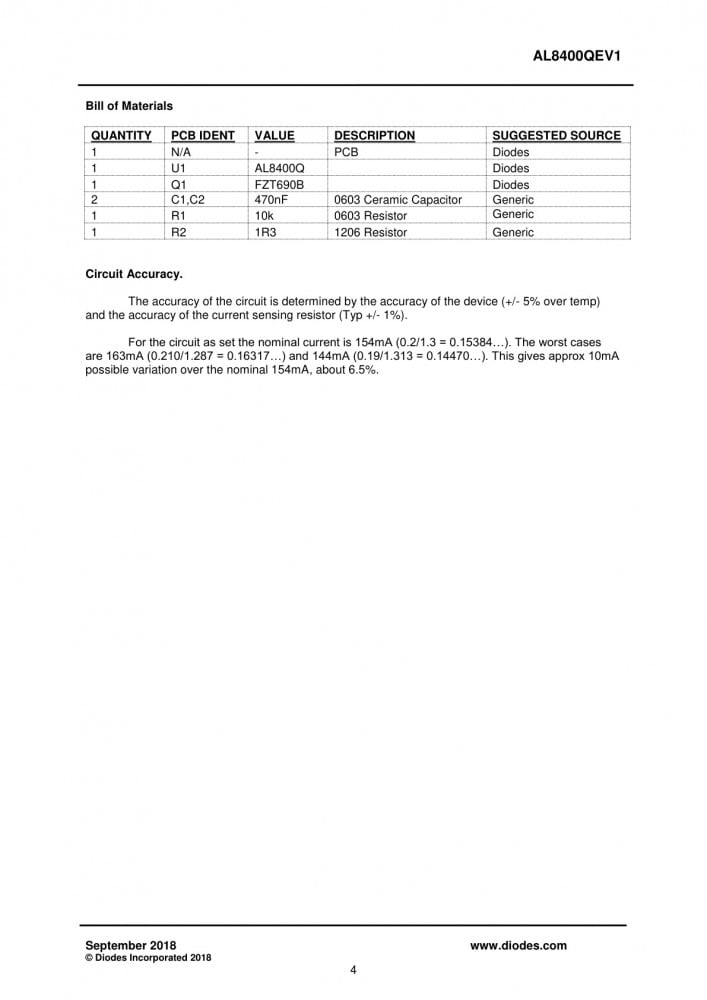 AL8400QEV1 user guide page 4