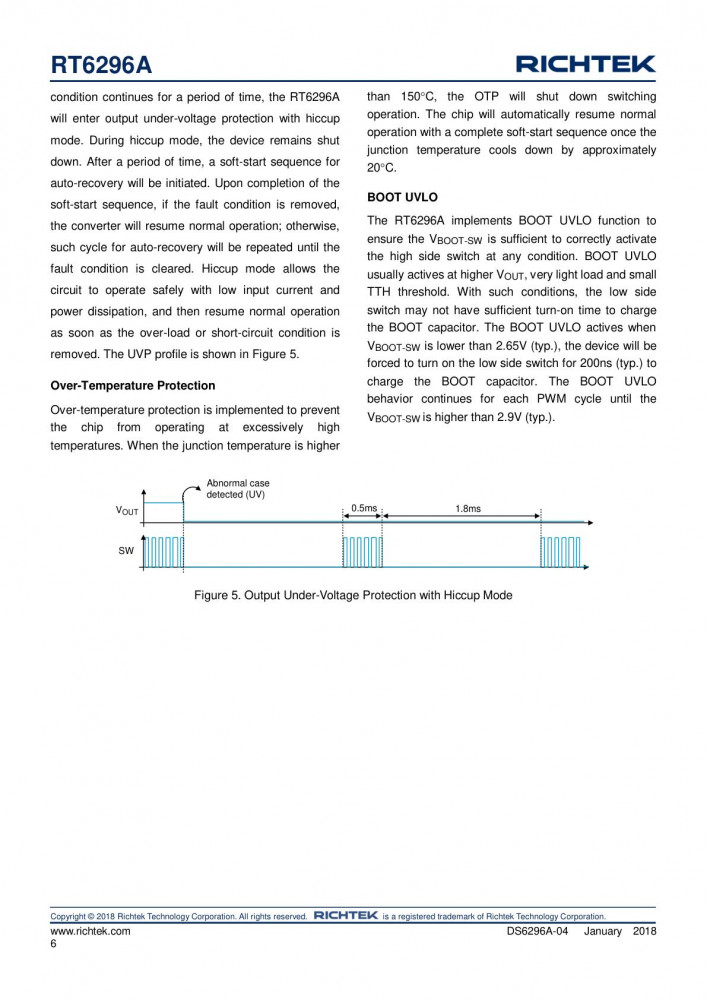 RT6296A datasheet page 6