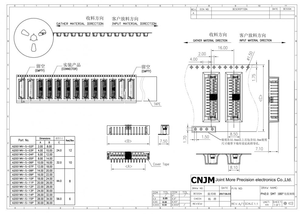 CNJM A2001 technical drawing page 6