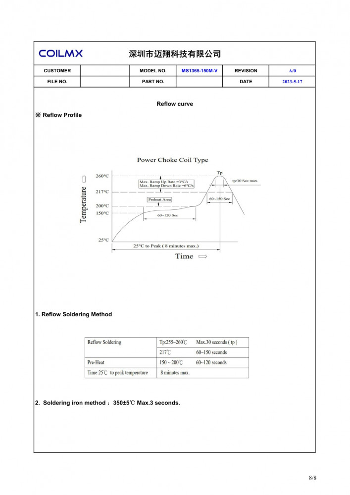 MS1365-150M-V datasheet page 8