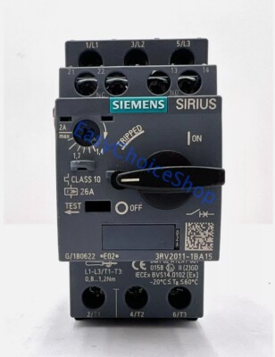 SIEMENS 3RV20111BA15 Motor Protective Circuit Breaker for sale