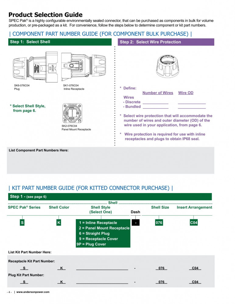 Anderson Power SPEC Pak Mid Power datasheet page 4