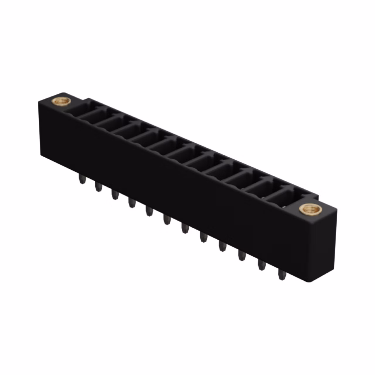 3.81mm Pitch Eurostyle Vertical PCB Header, with Threaded Retention Inserts, 12 Circuits for sale