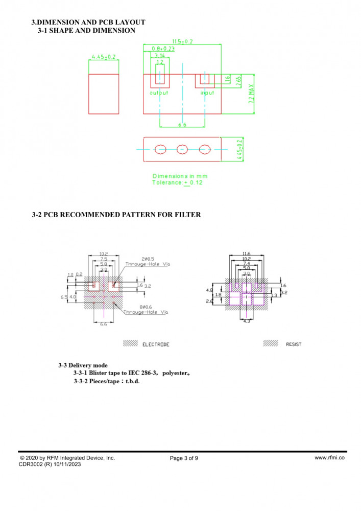 CDR3002 technical document page 3