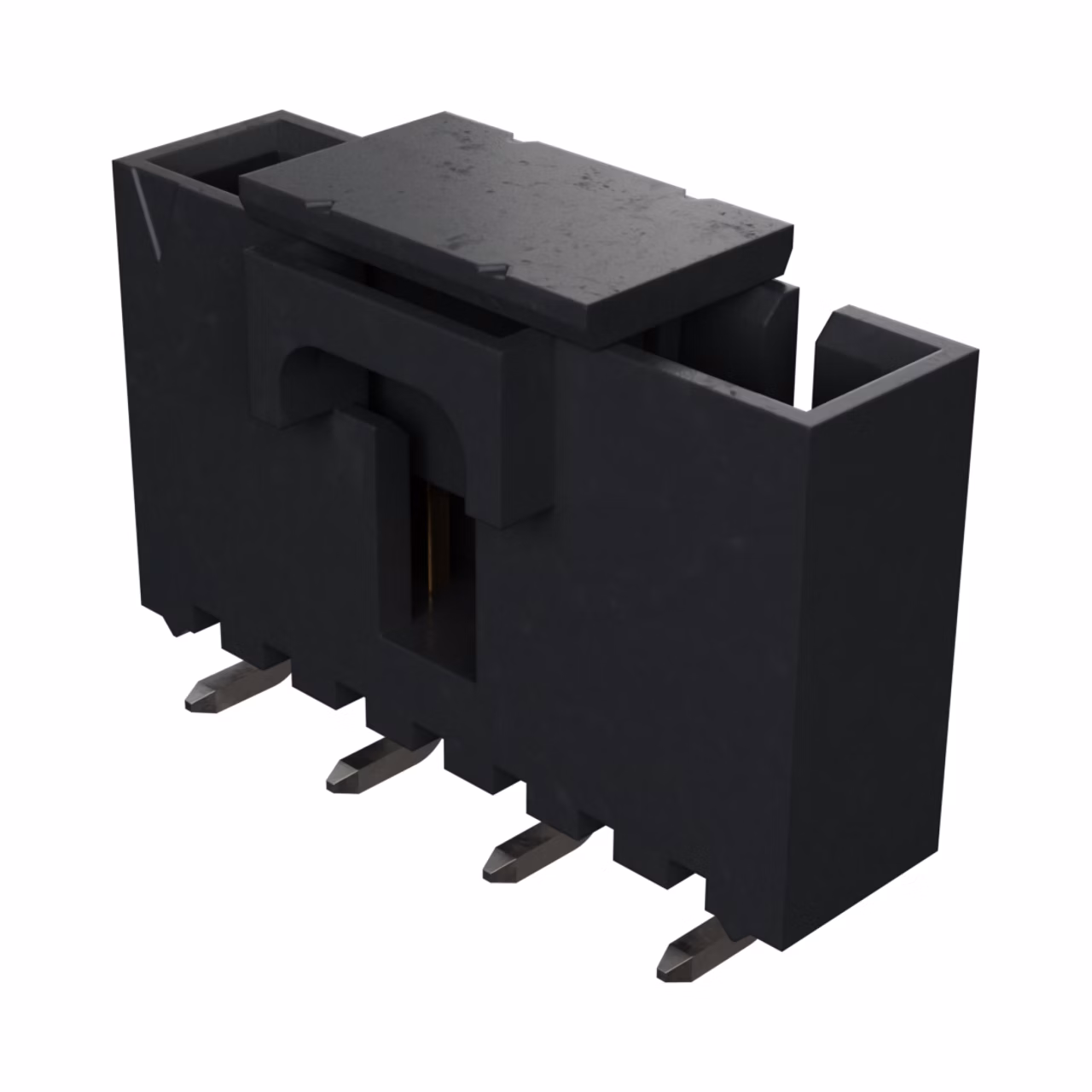 SL Wire-to-Board Header, Surface Mount, Single Row, Vertical, 7 Circuits, 0.38µm Gold (Au) Selective Plating, Tape and Reel, with Pick-and-Place Cap for sale