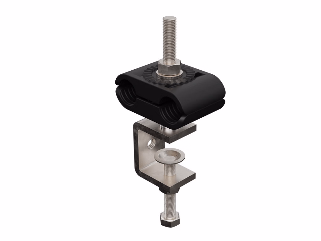 Dual Side, 1-Hole, Feeder Clamp for 1/2