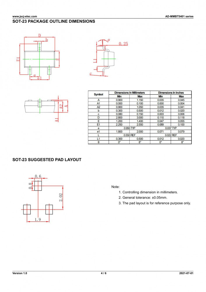 AD-MMBT5401 datasheet page 4