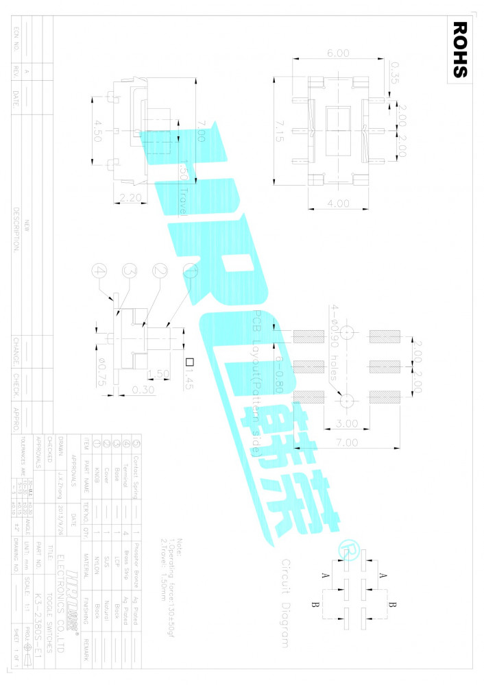 K3-2380S-E1 manufacturer drawing