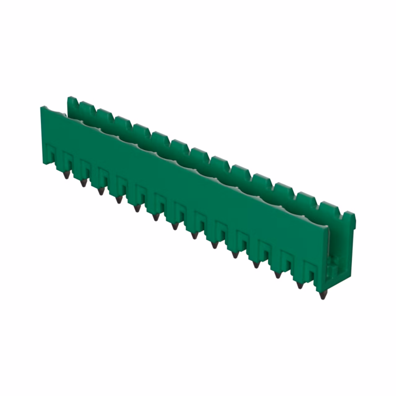 5.08mm Pitch Eurostyle Vertical PCB Header, Open Ends, Green Housing, 14  Circuits for sale