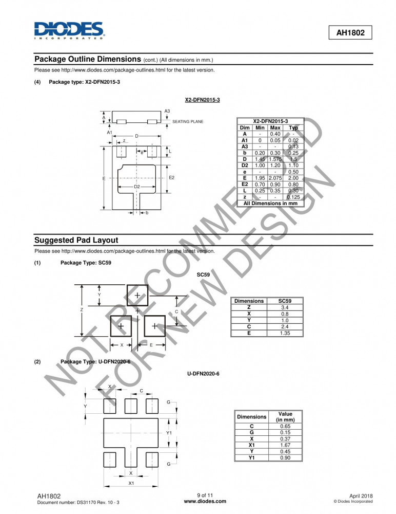 AH1802 datasheet page 9
