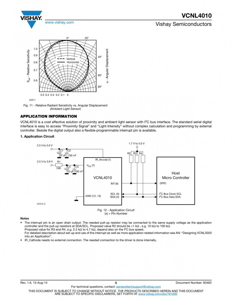 VCNL4010 datasheet page 5