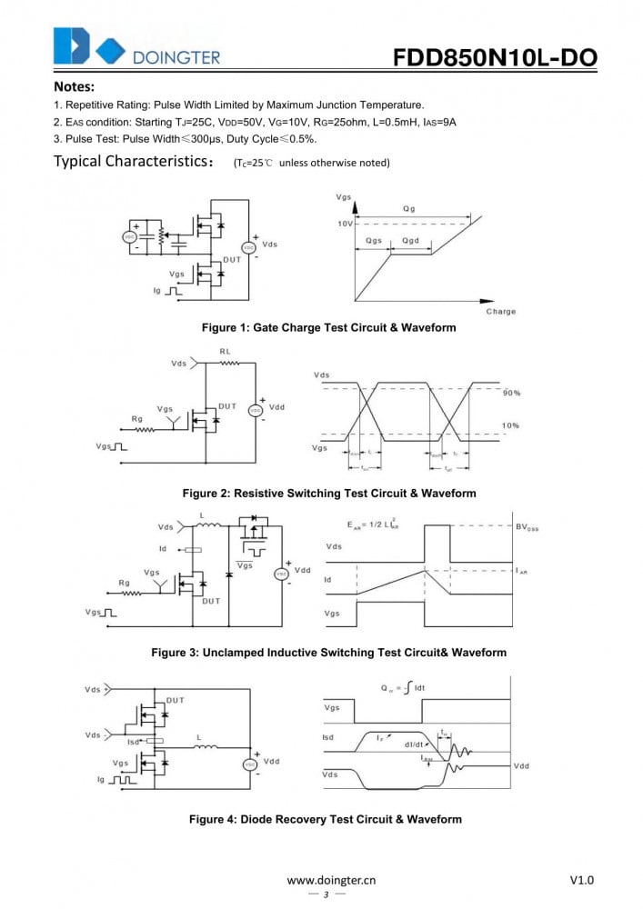 FDD850N10L-DO datasheet page 3