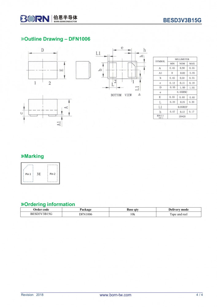 BESD3V3B15G datasheet page 4