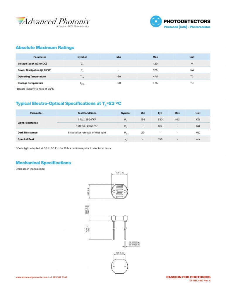 NSL-4552 datasheet page 2