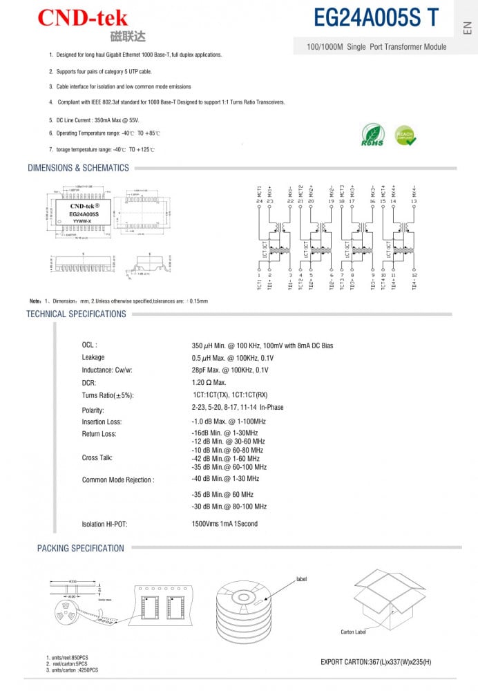 EG24A005S T-CND technical document