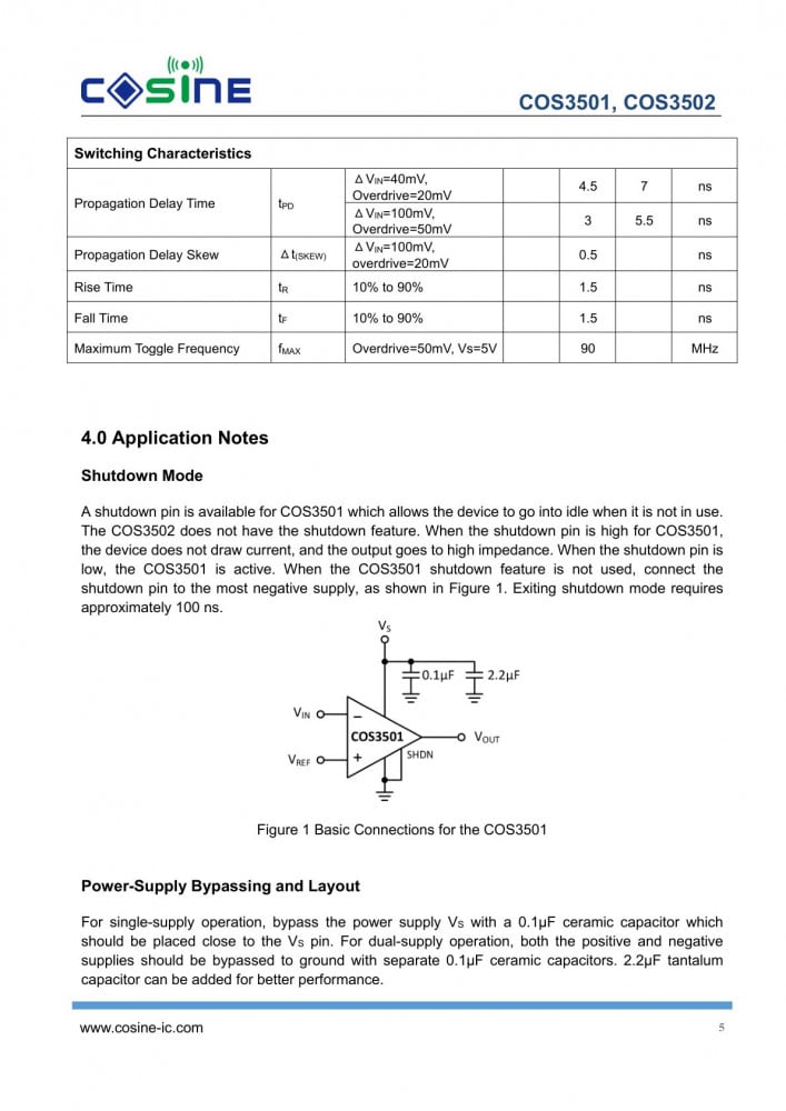COS3502SR datasheet page 5