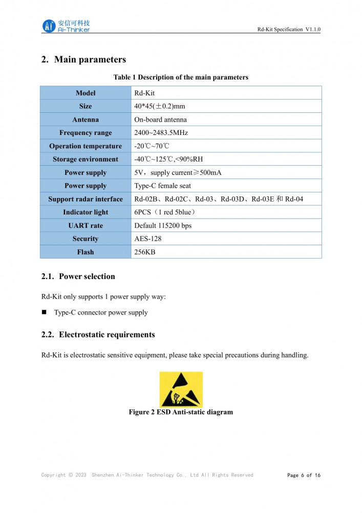 Rd-Kit specification page 6
