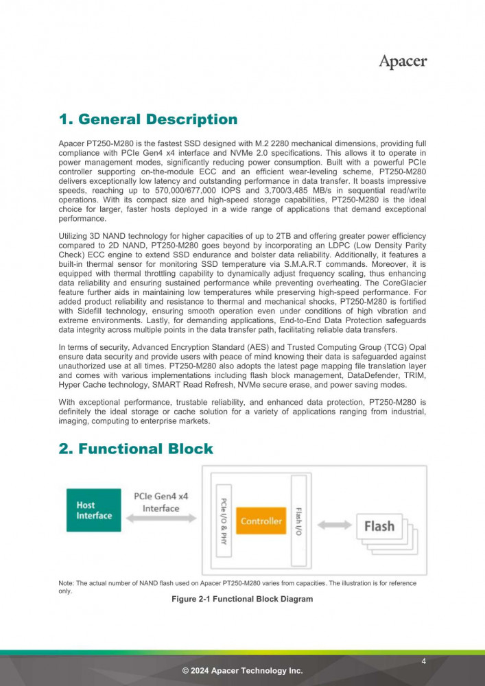 Product specification document, page 5