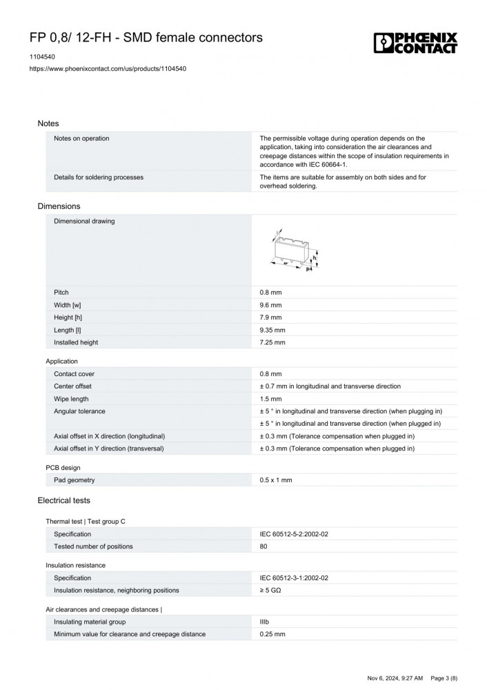 Phoenix Contact 1104540 datasheet page 3